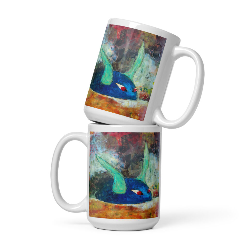 Scuttle – Original Art on Mug – El Circo de Animales Extranos - Creatopia